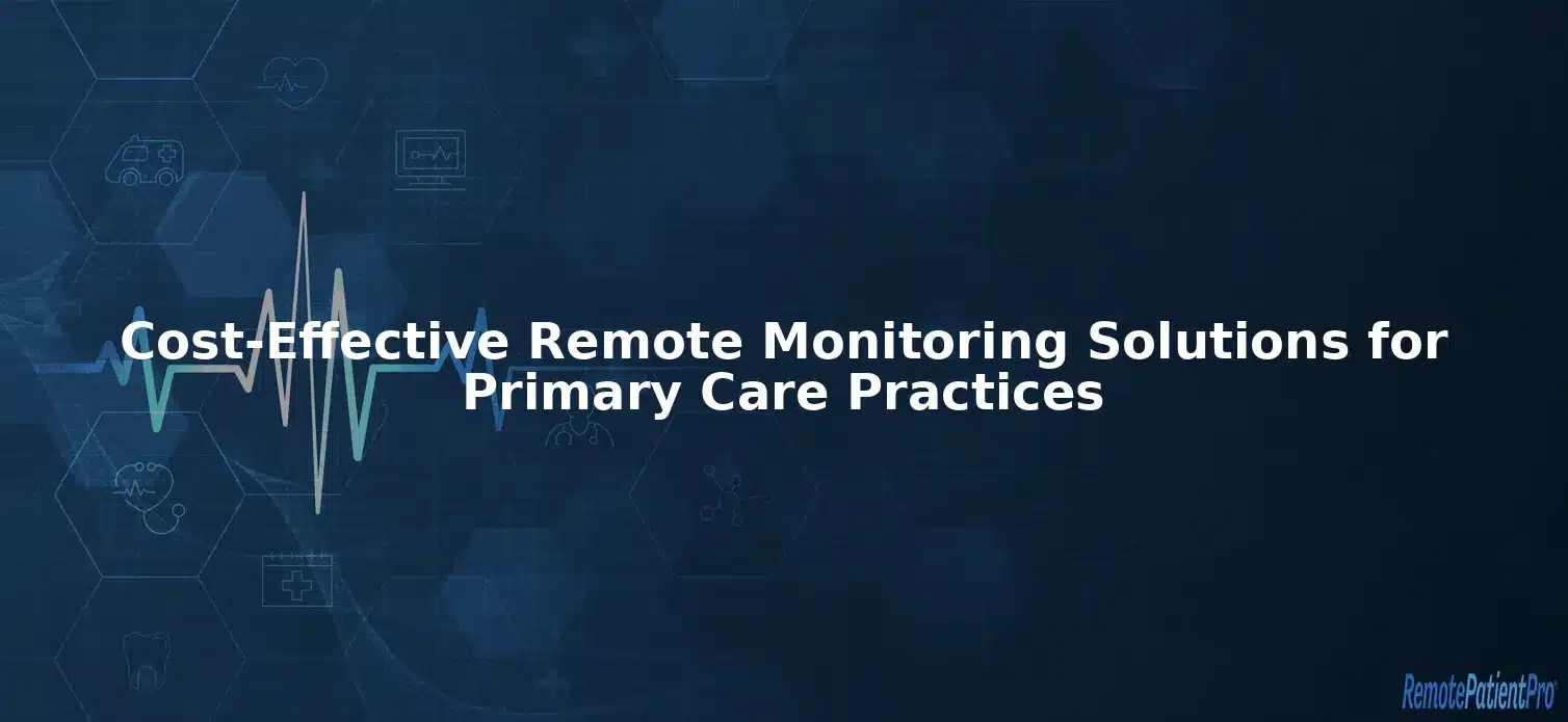 Cost-Effective Remote Monitoring Solutions for Primary Care Practices